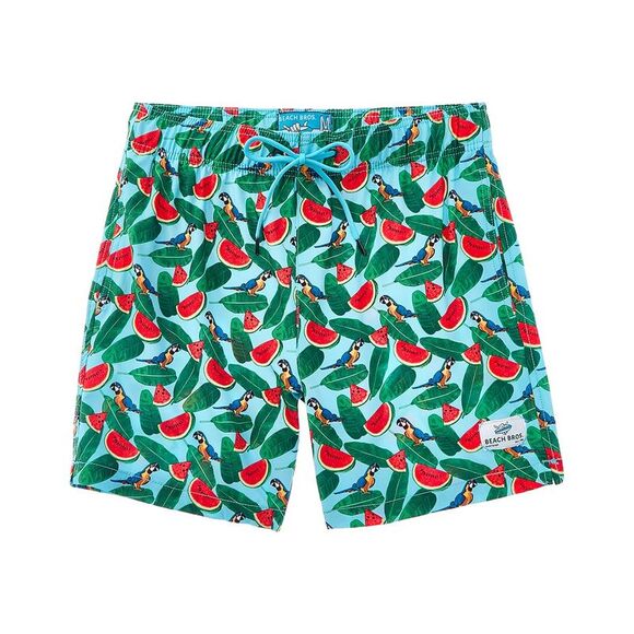 Beach Bros | Swim | Beach Bros Tropical Bird Swim Trunk | Poshmark